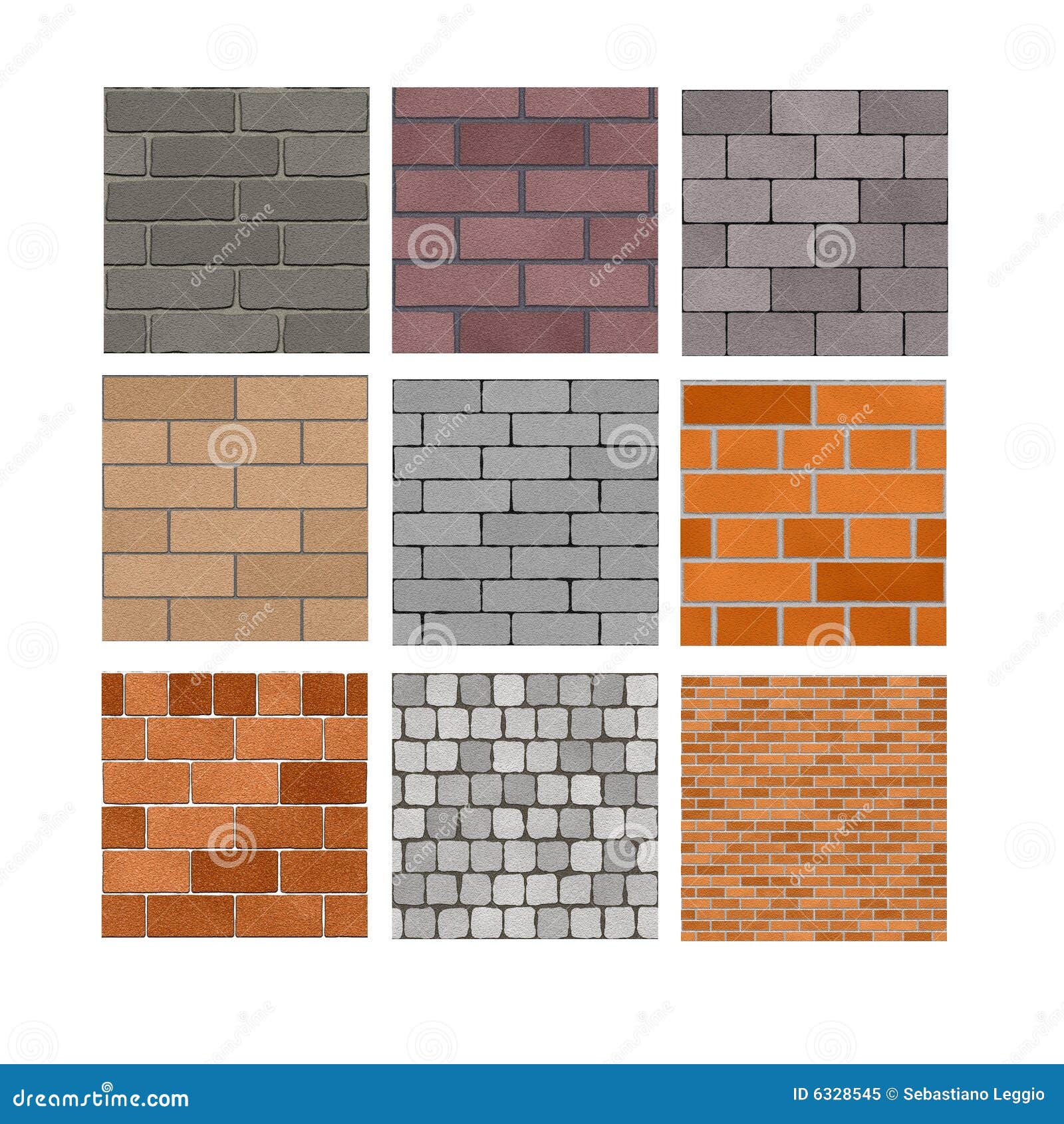 Bakstenen muurtexturen stock illustratie. Illustration of achtergrond ...