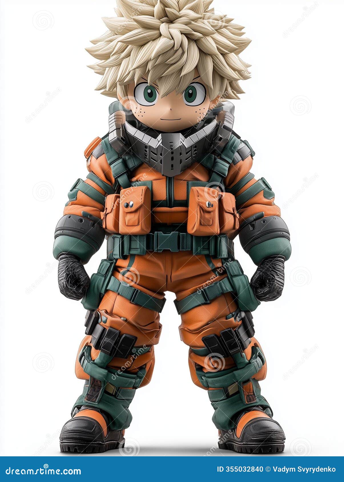 Bakugo in Explosive Action Pose 3D Stock Photo - Image of creative ...