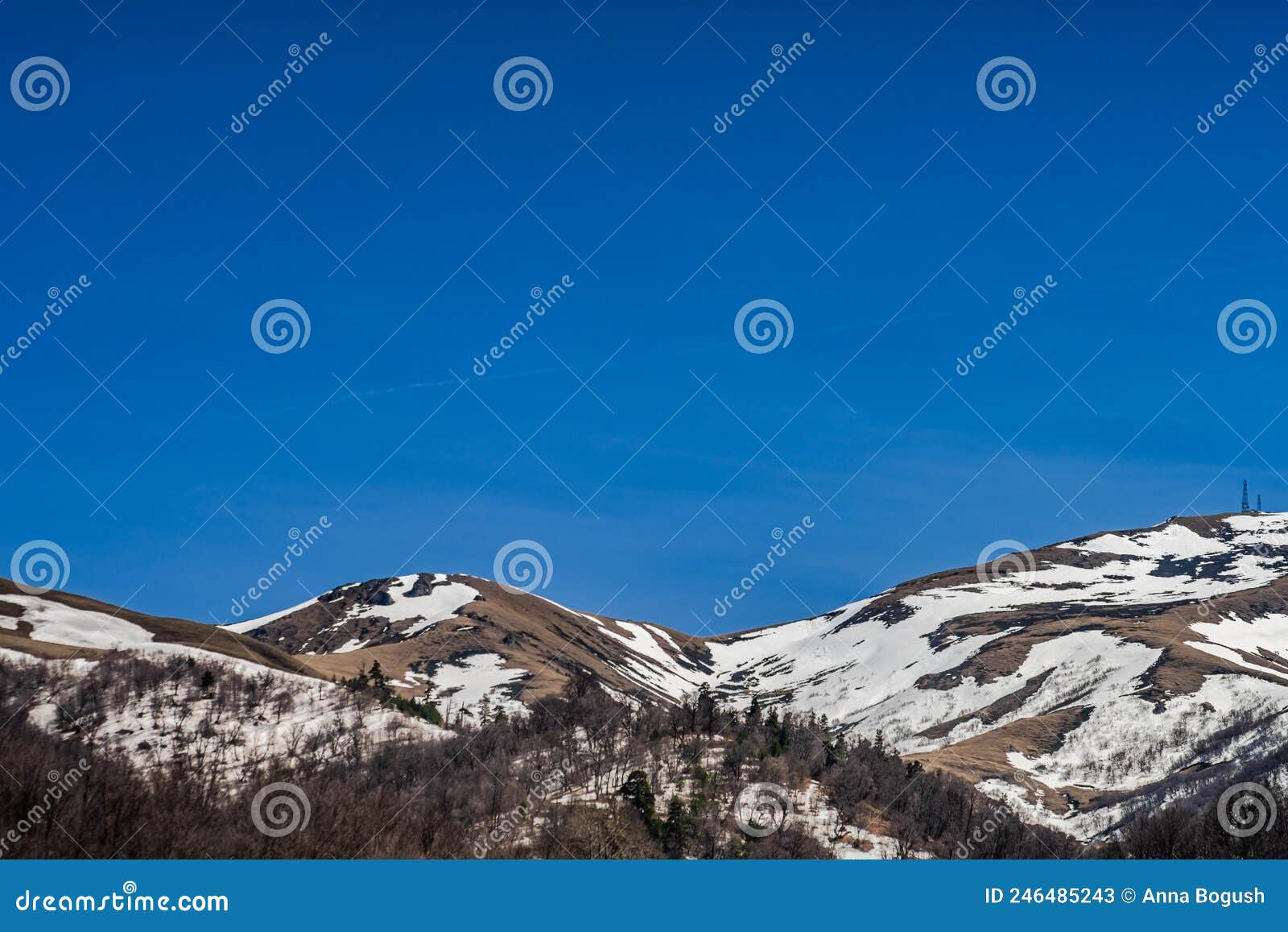 Bakuriani Resort in Georgian Caucasus Mountain Stock Image - Image of ...