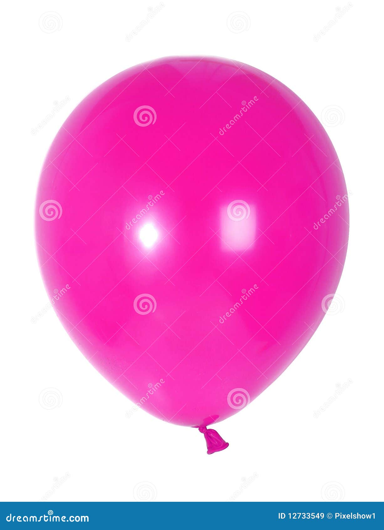 Balão cor-de-rosa imagem de stock. Imagem de mosca, jogo - 12733549