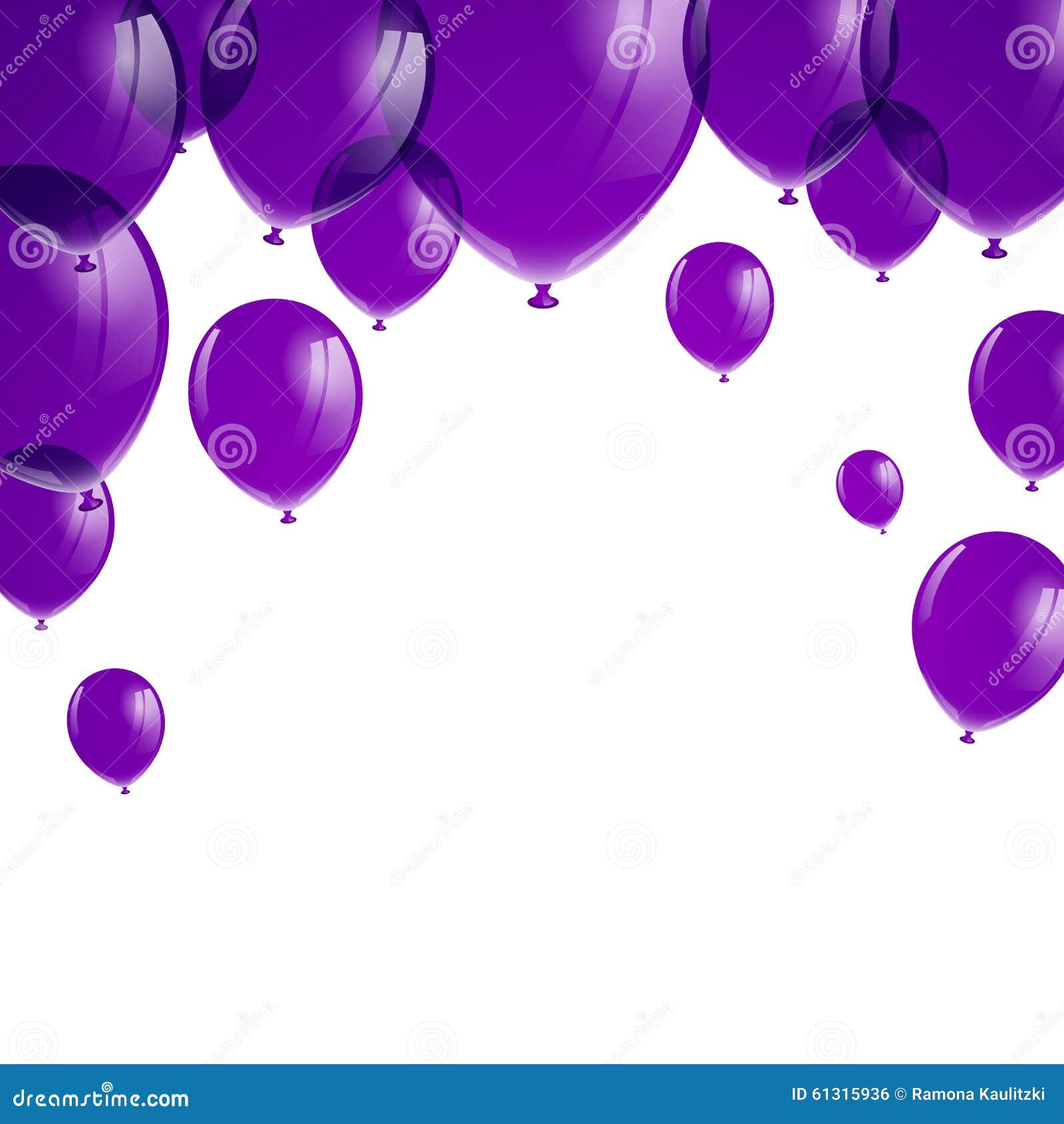 Balões roxos ilustração stock. Ilustração de brilhante - 61315936