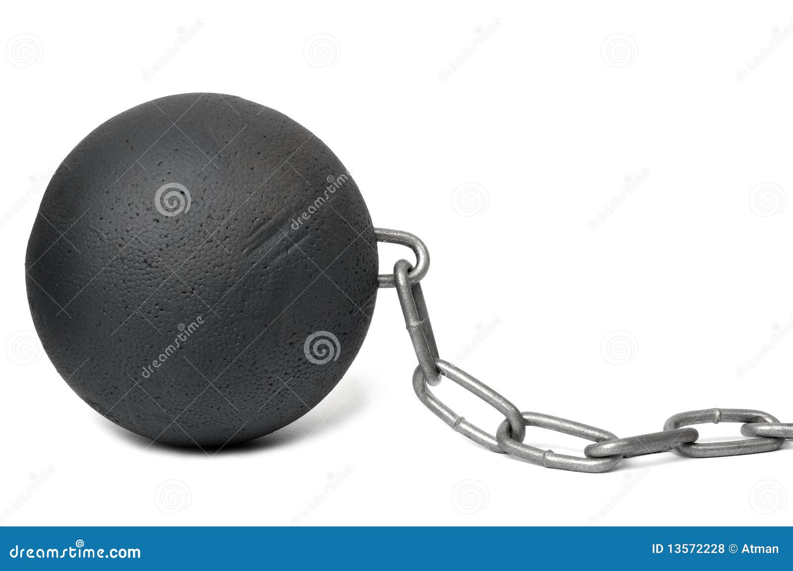 Bal en Ketting stock foto. Image of ijzer, kettingen - 13572228
