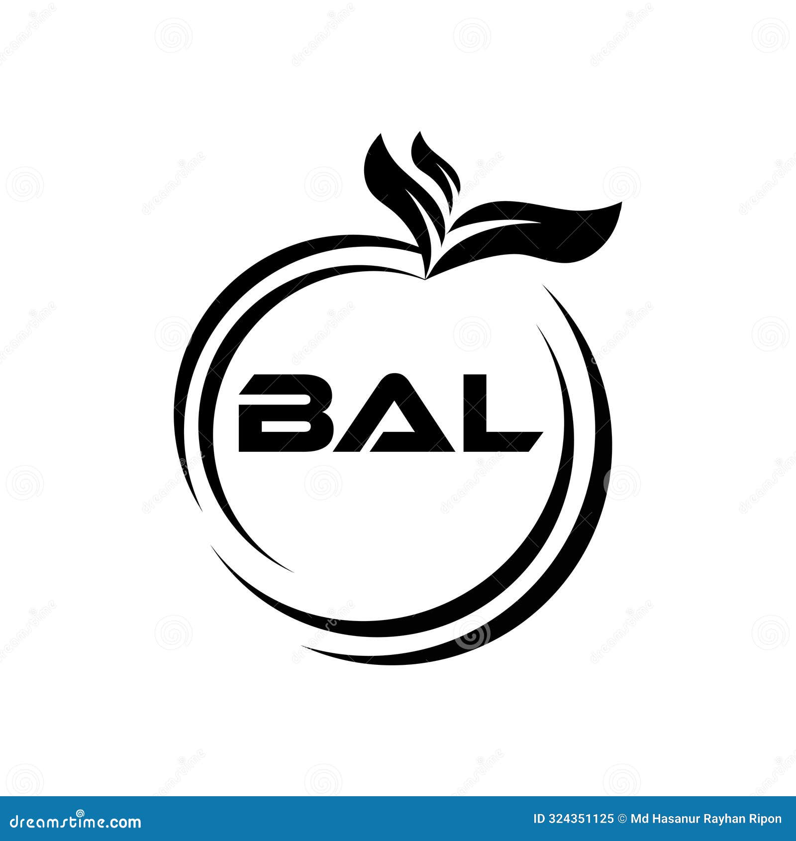 BAL Letter Logo Design. BAL Simple And Modern Monogram Logo. Abstract ...