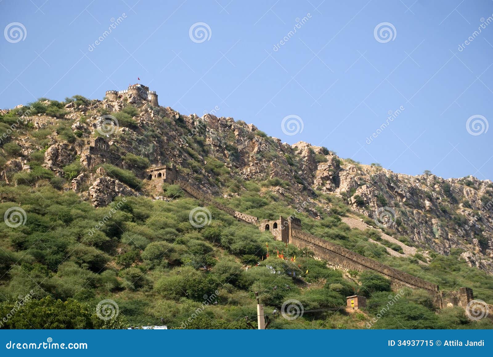 Bala Quila Fort, Alwar, Rajasthan, India Stock Image - Image of empire ...