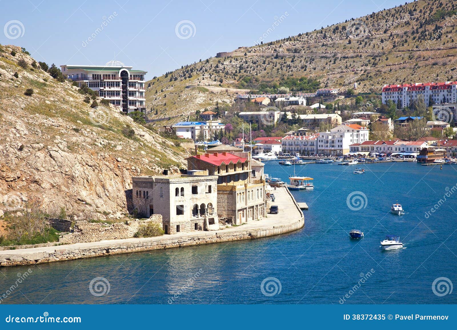 Balaclava, embankment stock image. Image of nature, town - 38372435