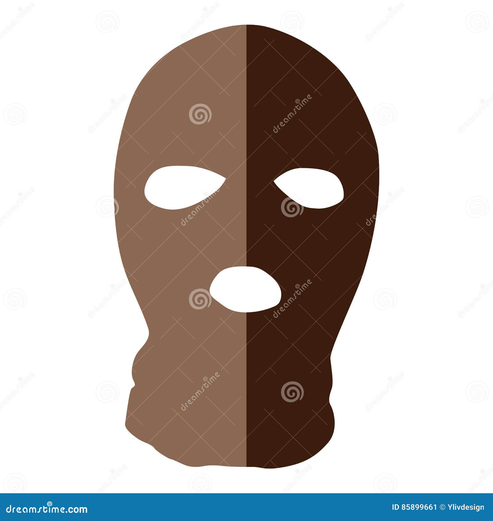 Balaclava icon, flat style stock vector. Illustration of outlaw - 85899661