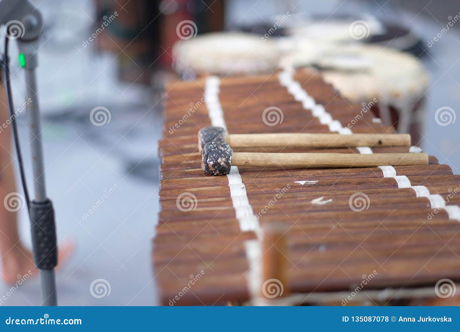 Balafon, Uno Strumento Musicale a Percussione Fotografia Stock ...