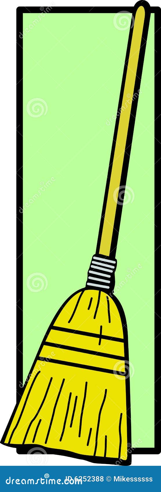 Balai illustration de vecteur. Illustration du balayage - 6252388