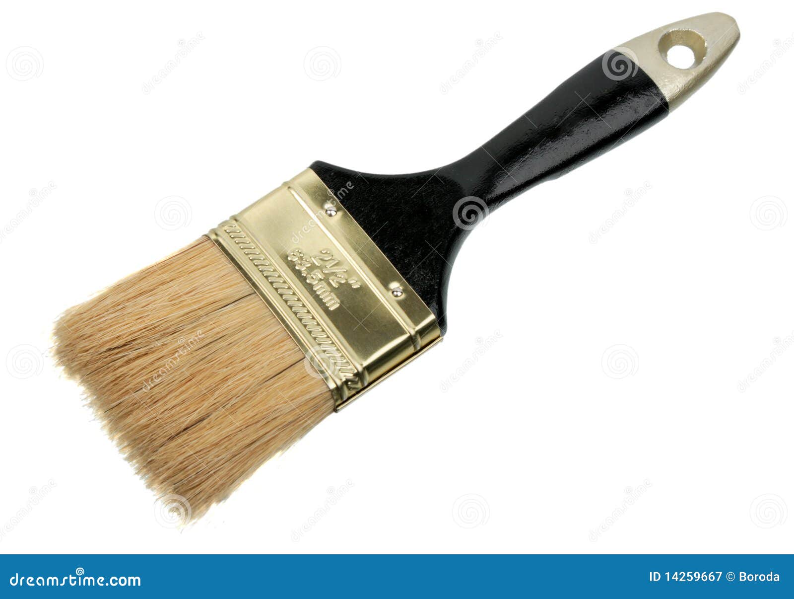 Balai Simple Avec Le Traitement En Bois Noir Image stock - Image du ...