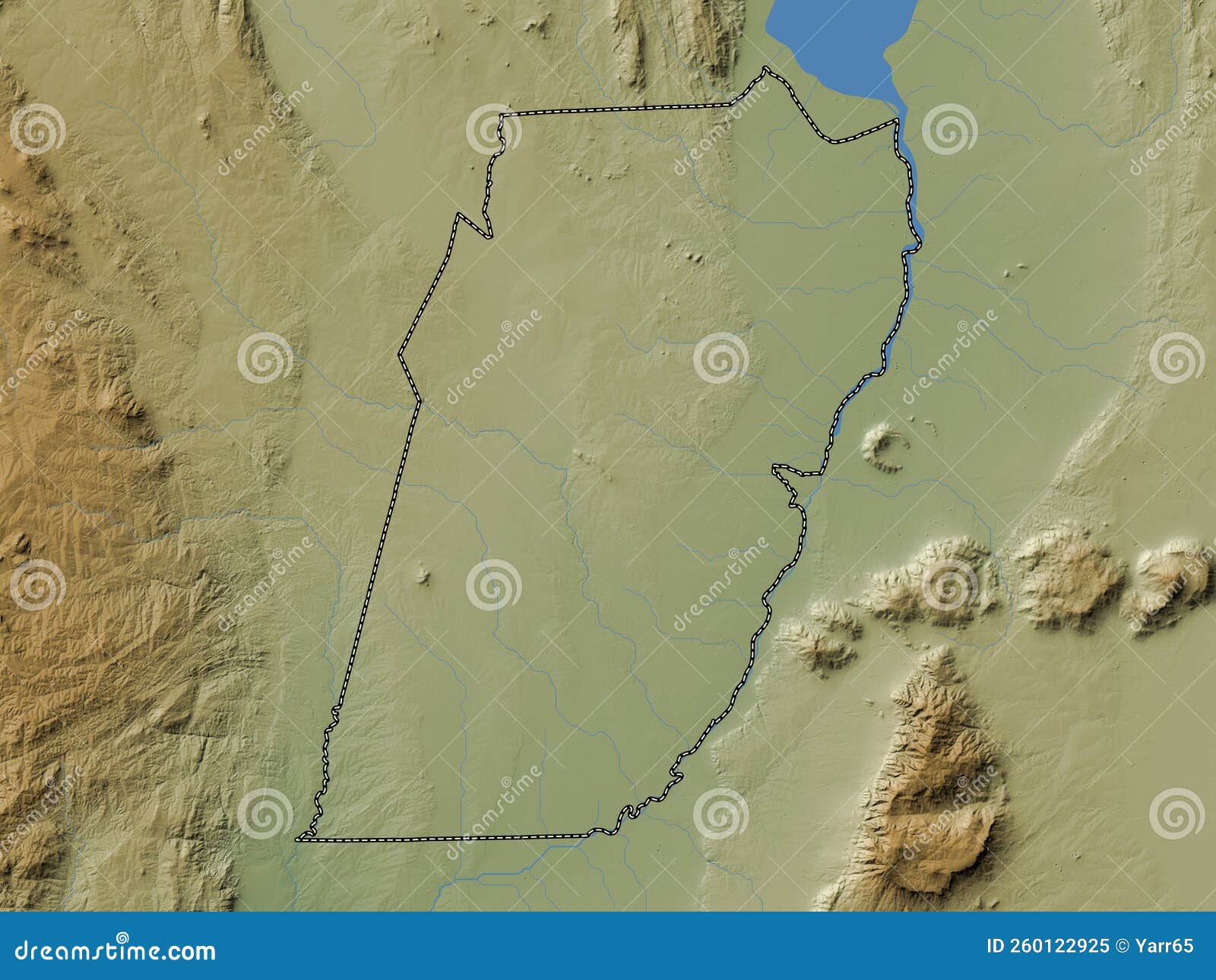 Balaka, Malawi. Physical. No Legend Stock Illustration - Illustration ...
