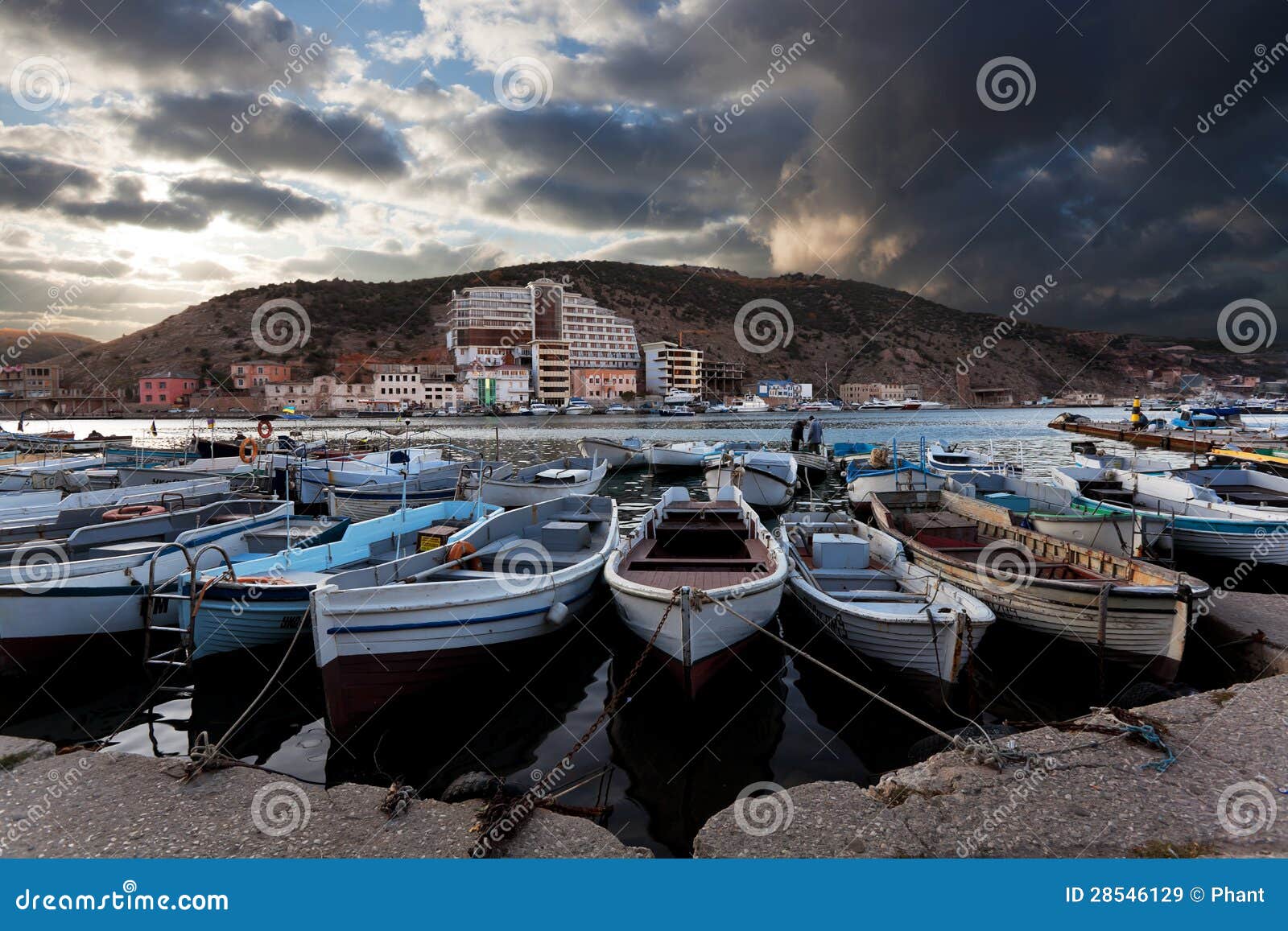 Balaklava, Crimea stock image. Image of white, pier, crimea - 28546129