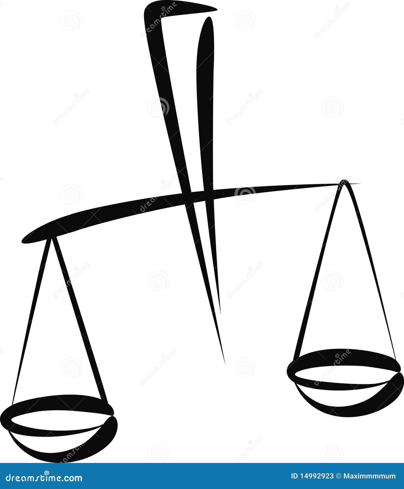 Balance illustration de vecteur. Illustration du sagesse - 14992923