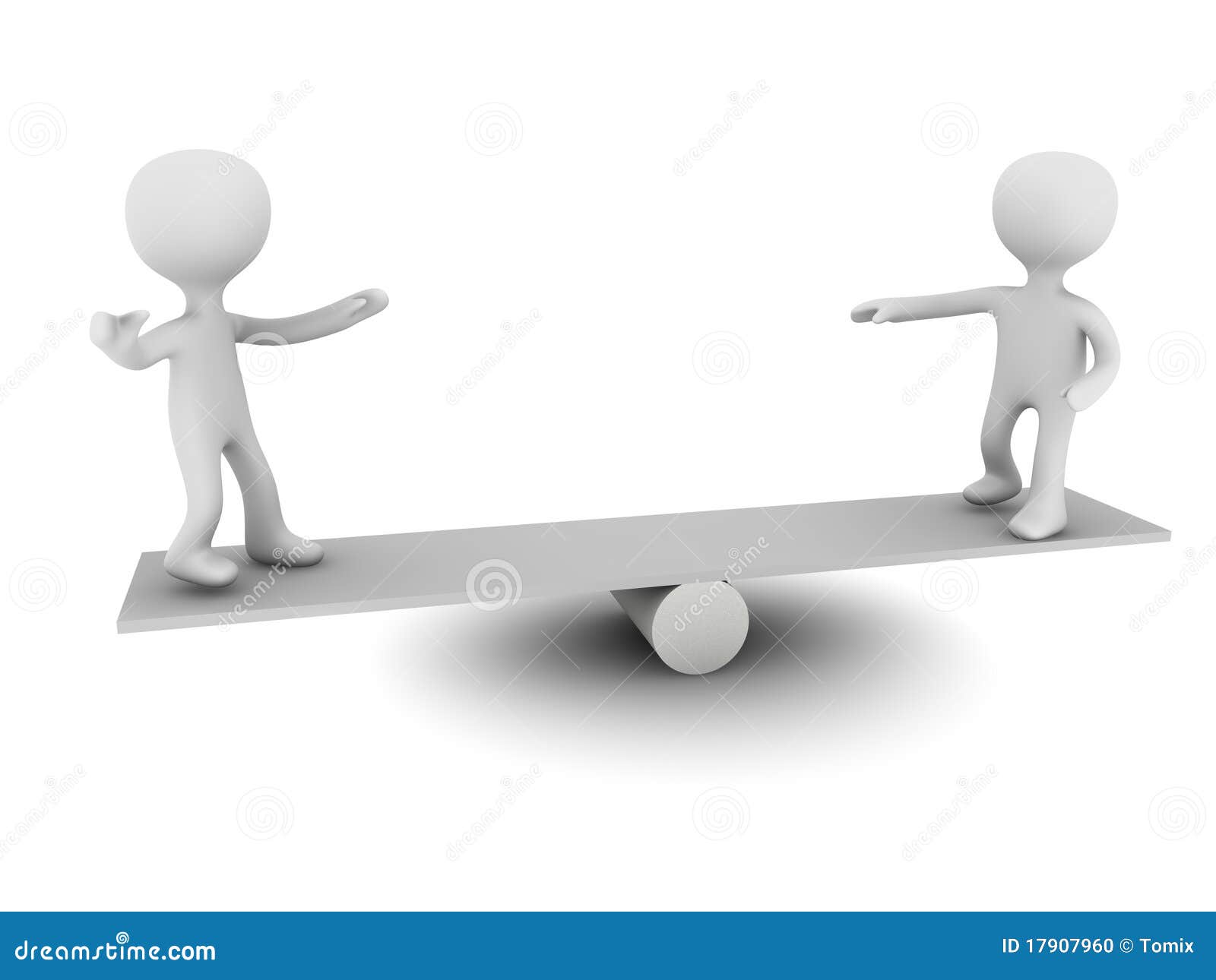 Balance 3d person stock illustration. Illustration of person - 17907960