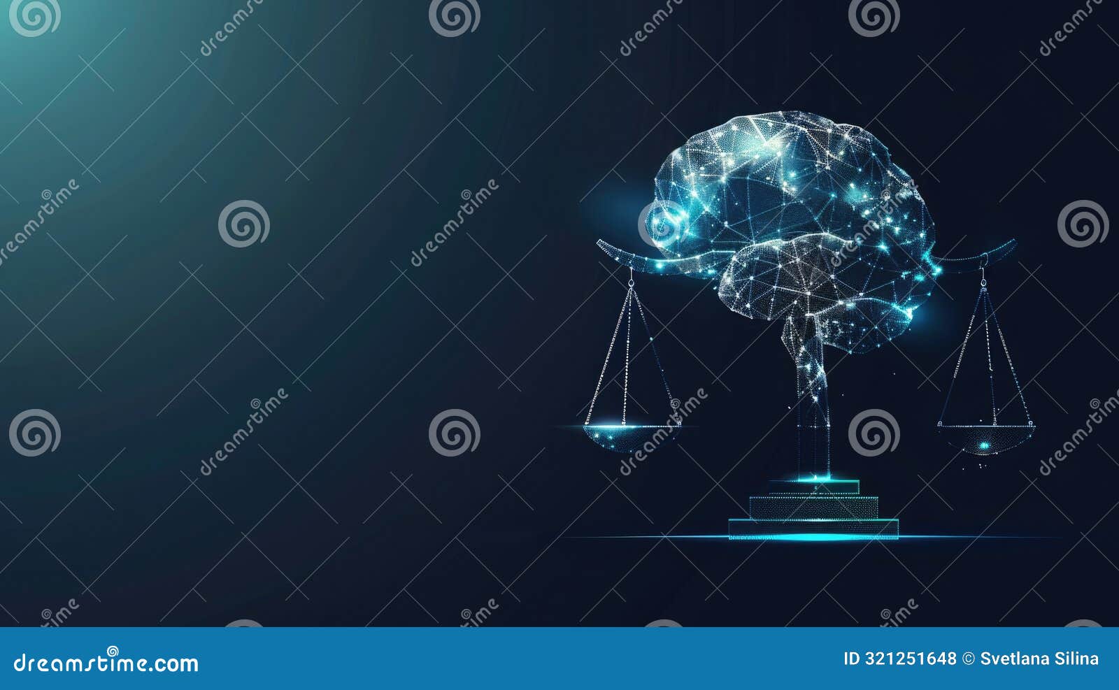 Balance in AI Development Illustrated by AI Ethics Concept with Digital ...