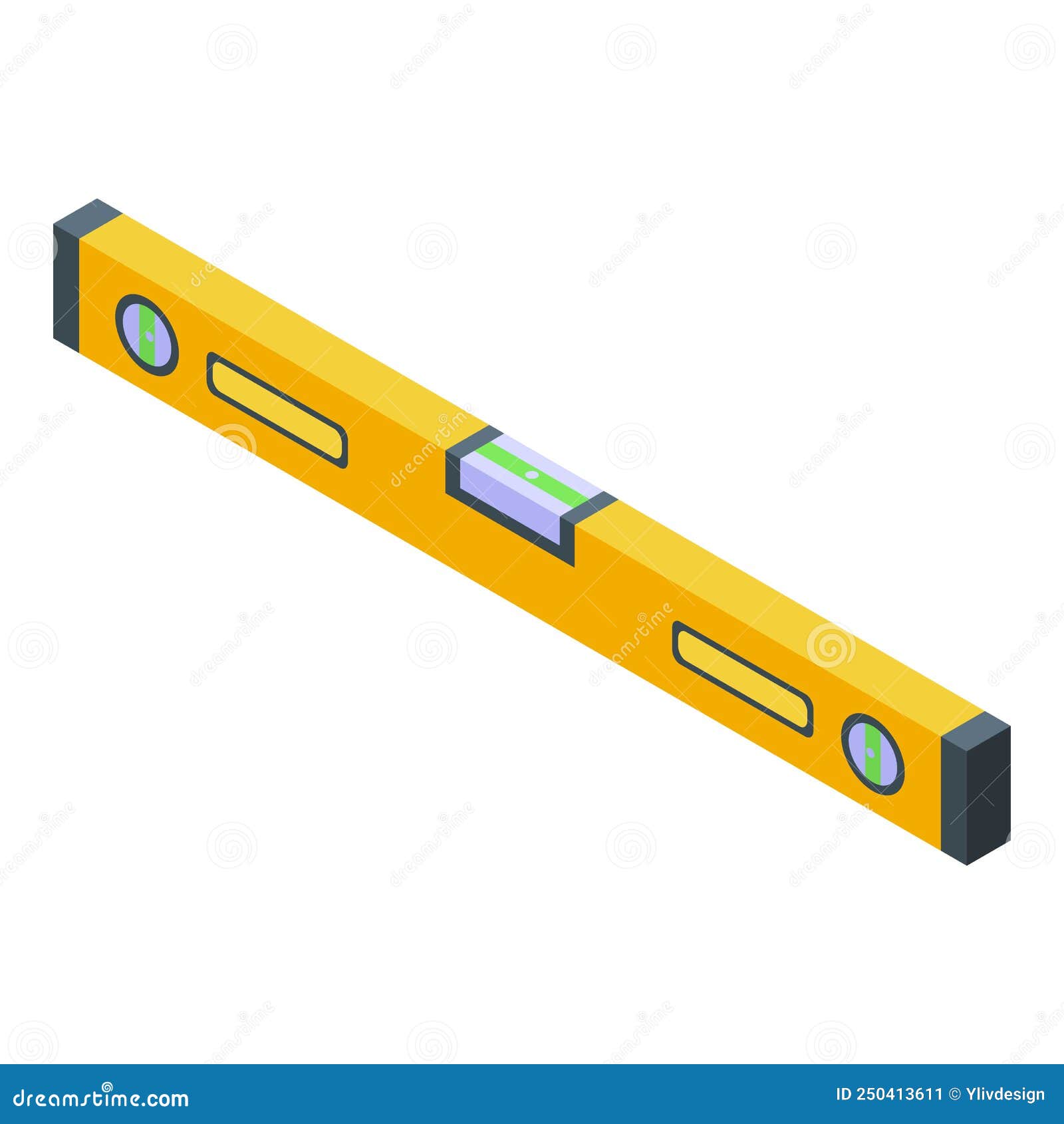 Balance Bar Icon Isometric Vector. Wall Construction Stock Illustration ...