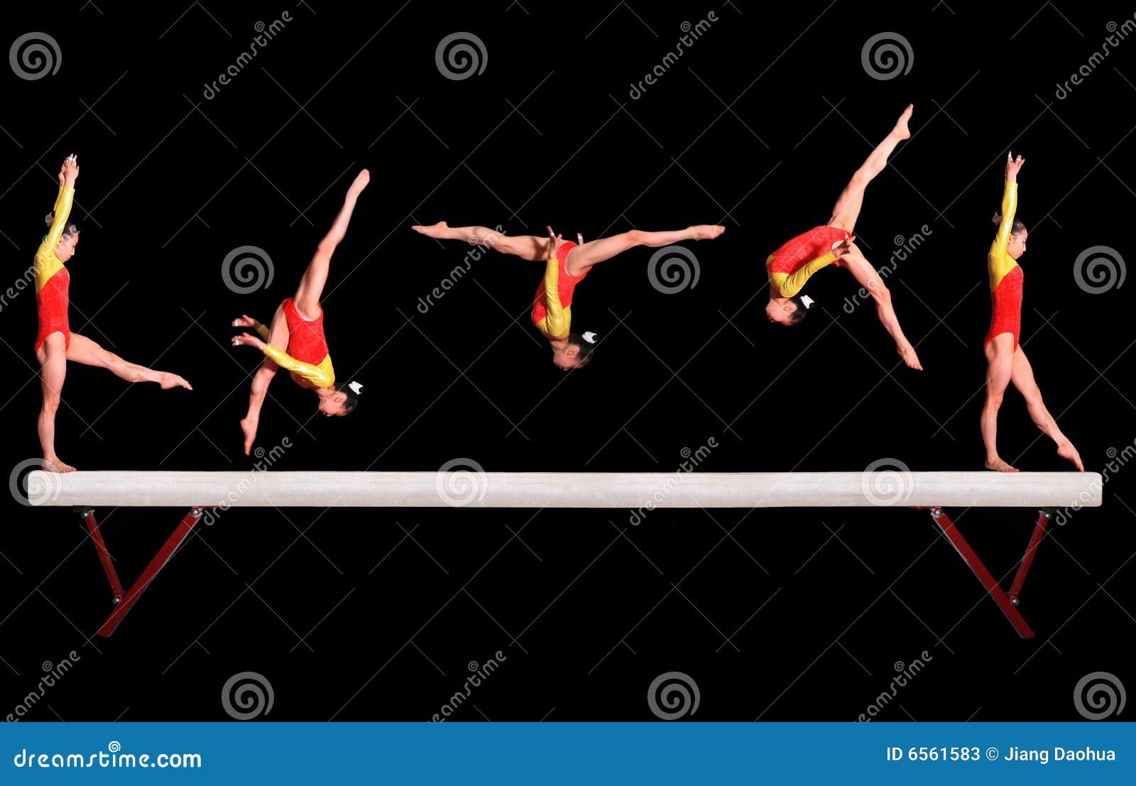 Balance beam stock image. Image of youth, acrobat, stretch - 6561583