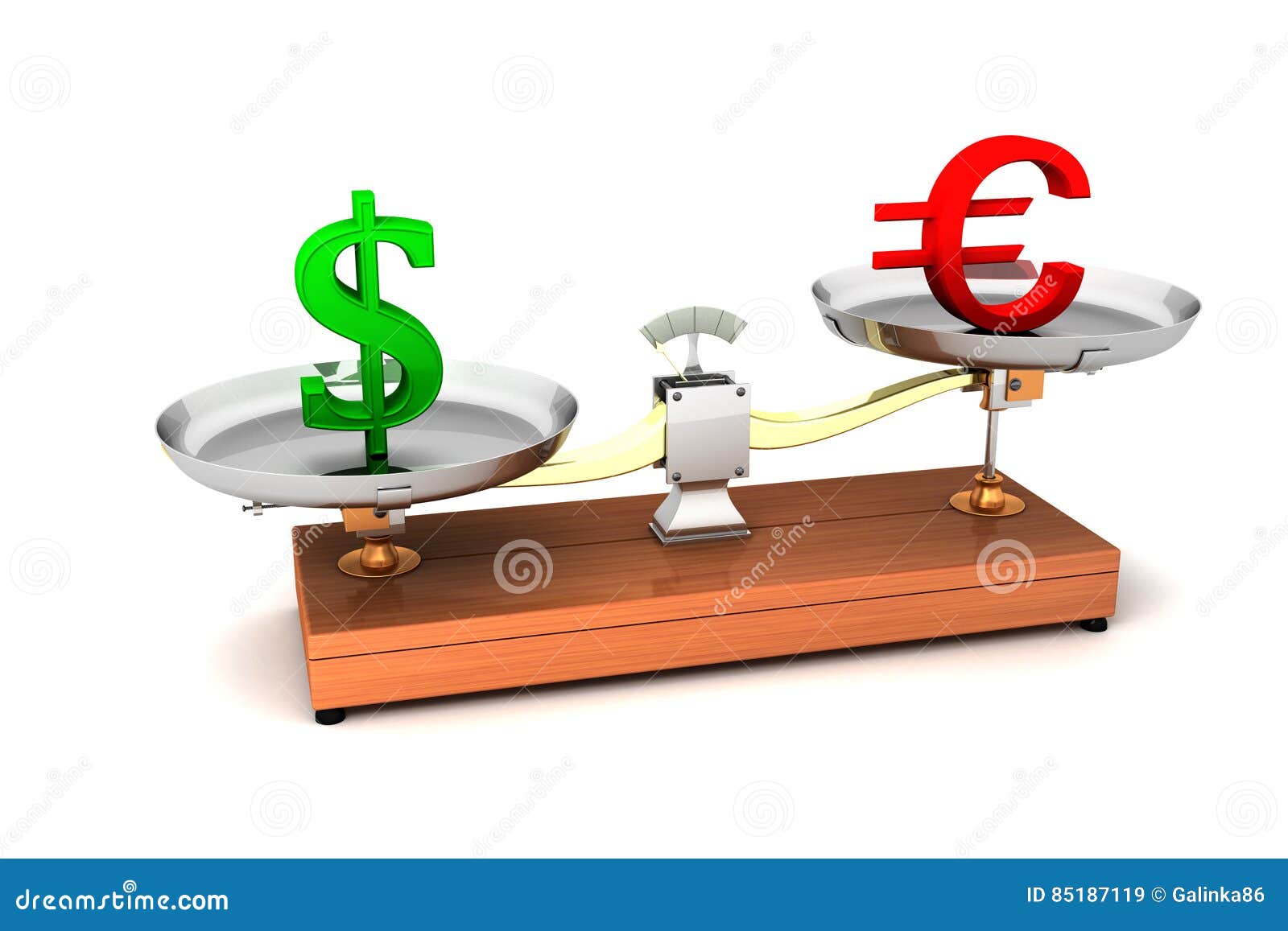 Balance Compare Concept Imbalance Weight Money Stock Illustration ...