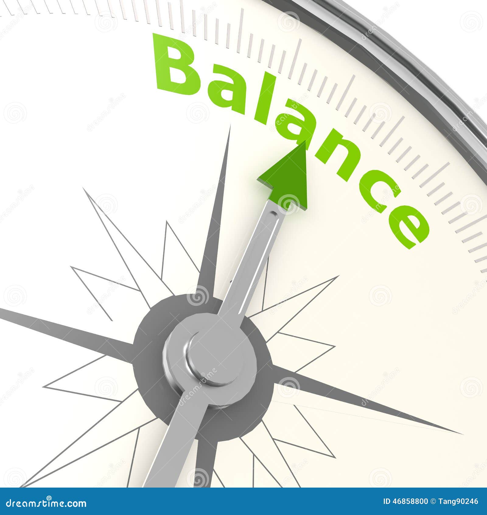 Balance compass stock illustration. Illustration of achievement - 46858800