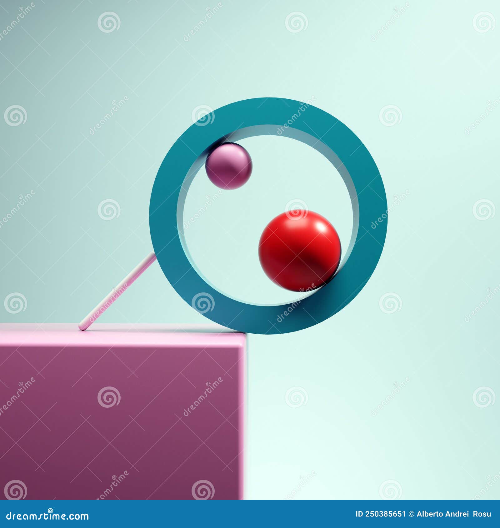 Geometrical Objects in Balance Stock Illustration - Illustration of ...