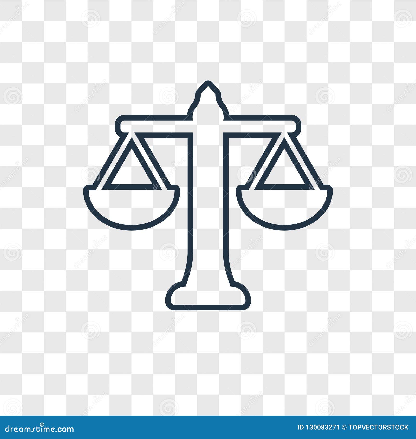 Balance Concept Vector Linear Icon Isolated On Transparent Background ...