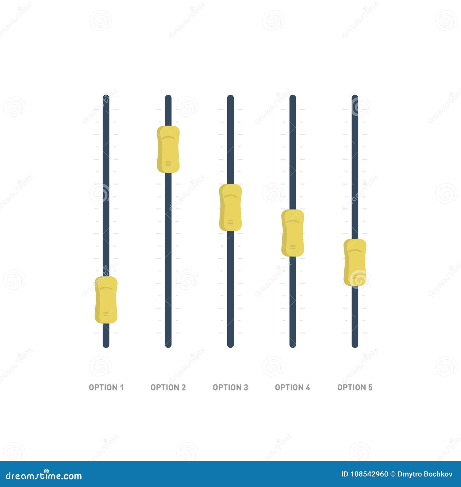 Balance Control Panel. the Sound Panel. Vector Illustration. Flat ...