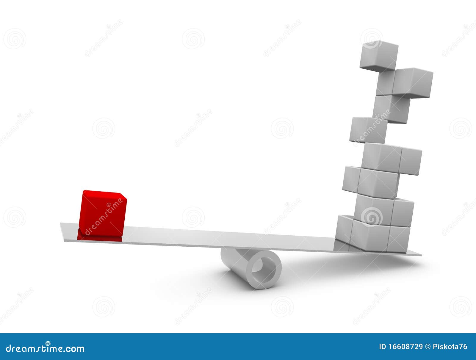 Balance with cubes stock illustration. Illustration of business - 16608729