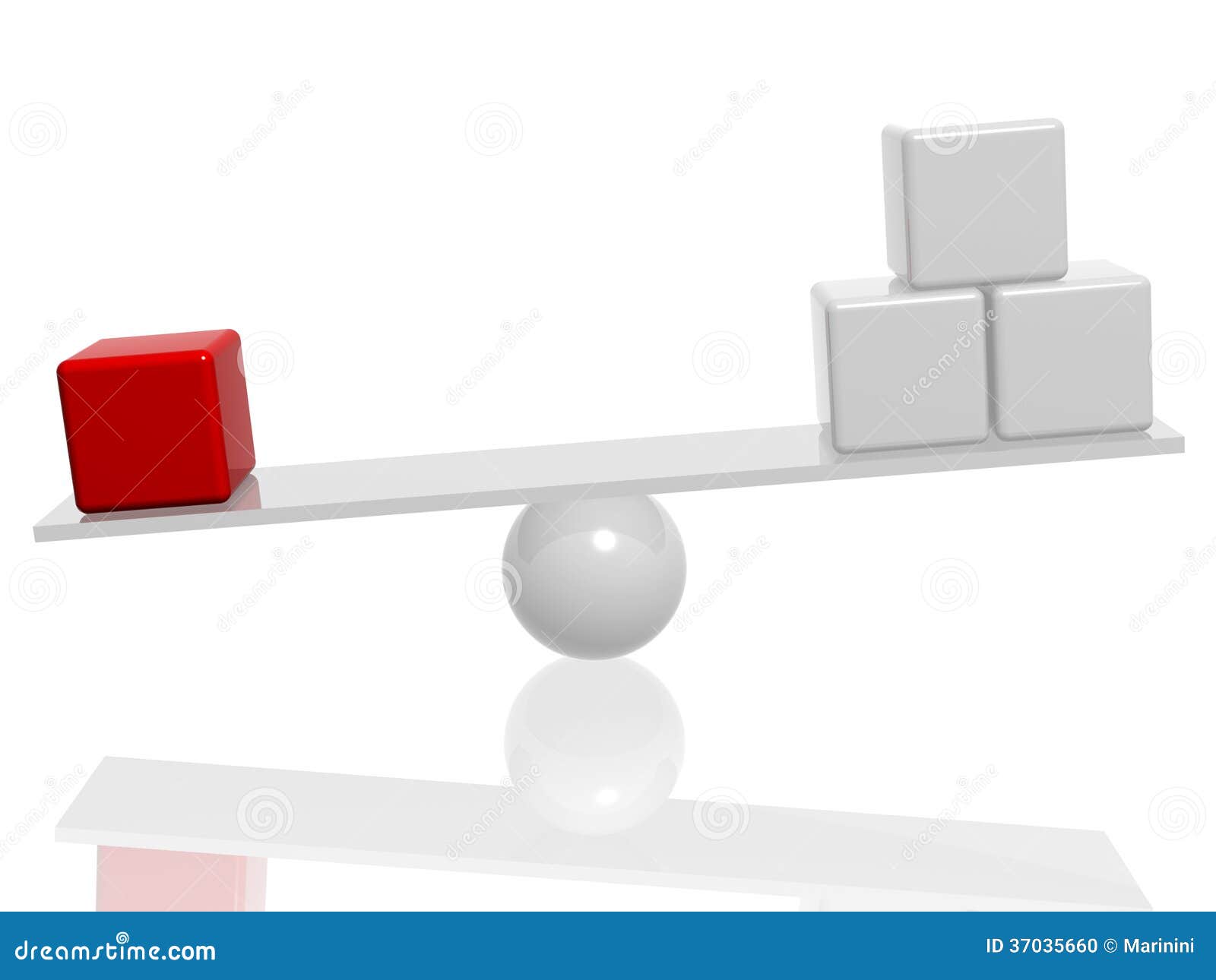 Balance with cubes stock illustration. Illustration of counterpoise ...