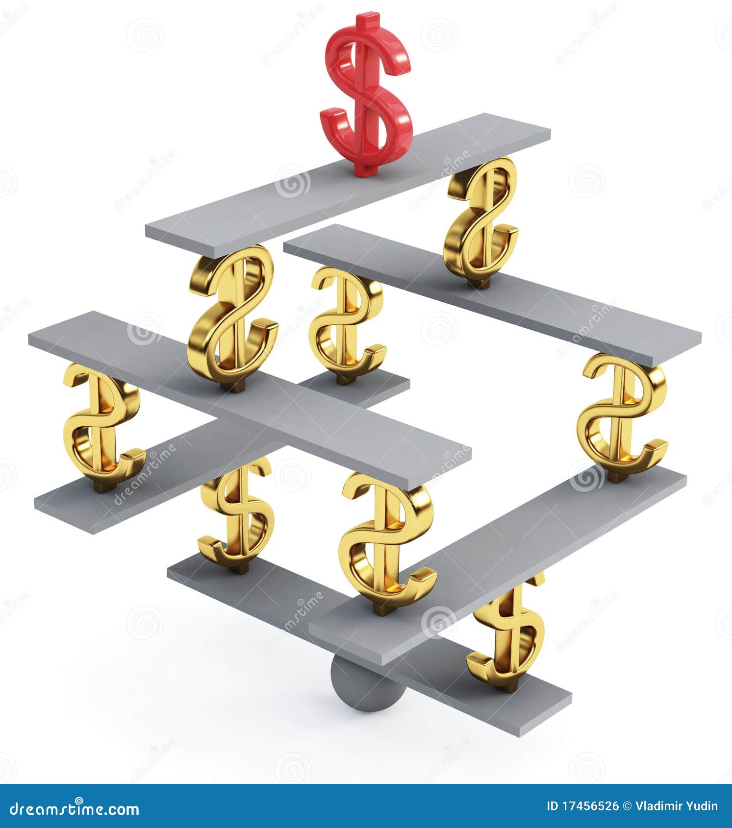 Balance de dólar stock de ilustración. Ilustración de intercambio ...