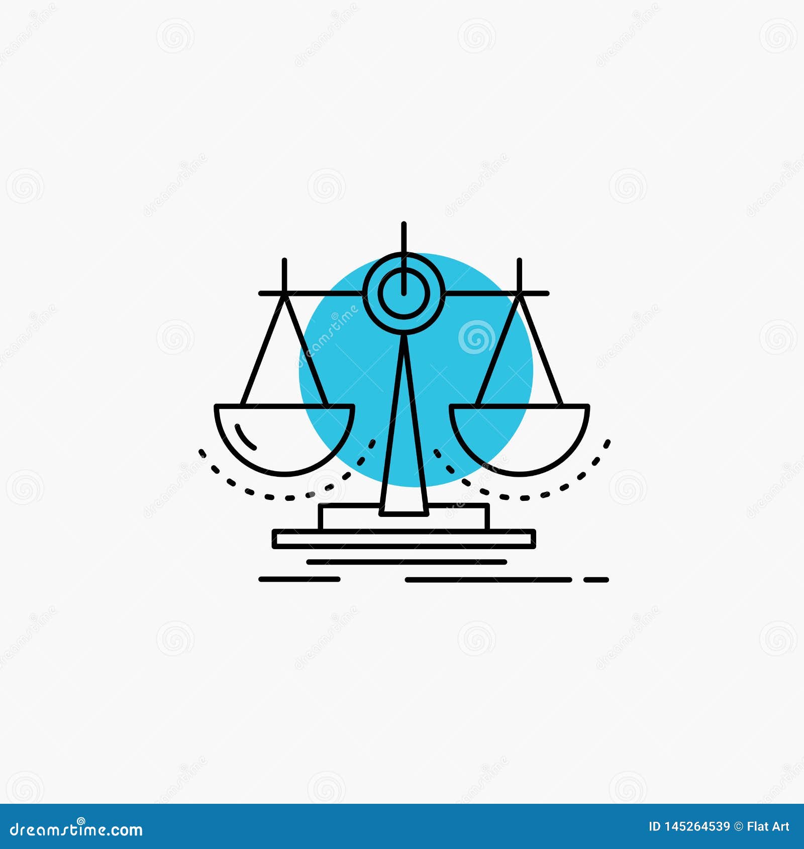 Balance, Decision, Justice, Law, Scale Line Icon Stock Vector ...