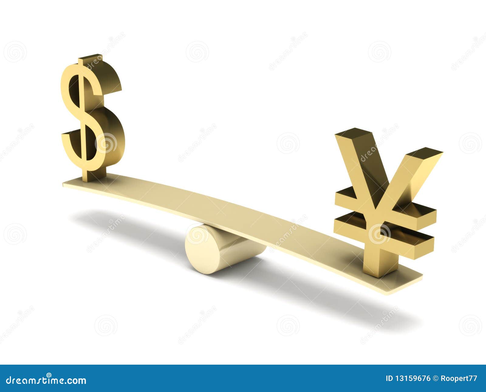 Balance of dollar and yen stock illustration. Illustration of buying ...