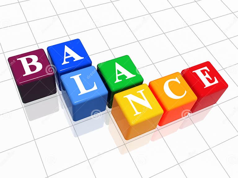 Balance en el color 2 stock de ilustración. Ilustración de equilibrio ...