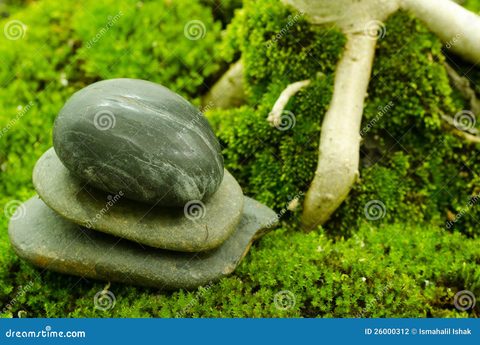 Balance in green stock photo. Image of stone, moos, stones - 26000312