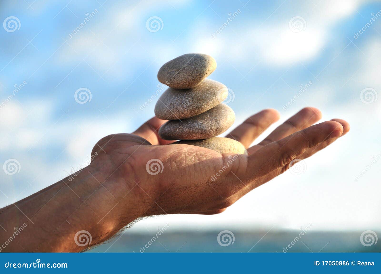 Balance, Harmony and Idyl are in You Own Hands Stock Photo - Image of ...