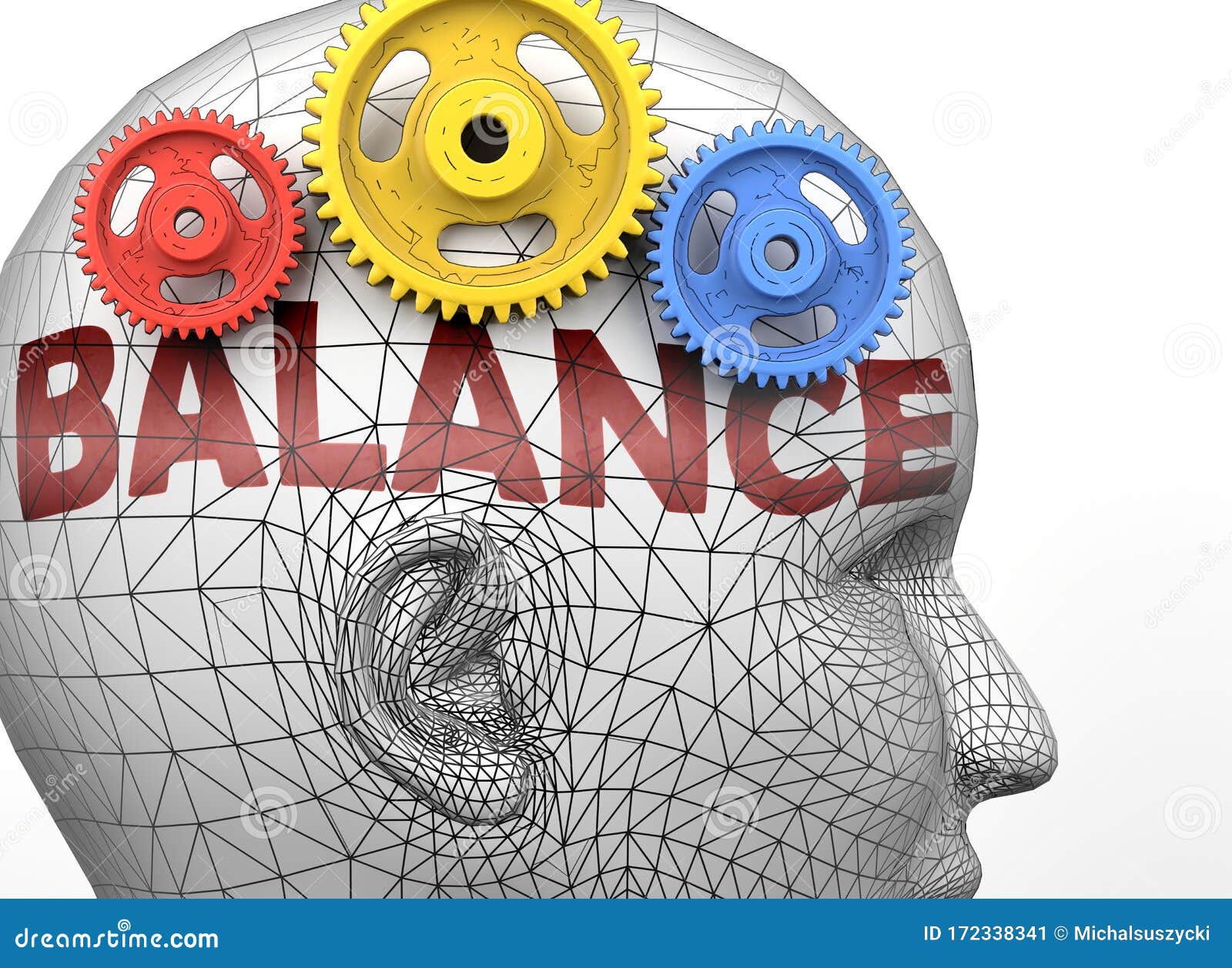 Balance and Human Mind - Pictured As Word Balance Inside a Head To ...