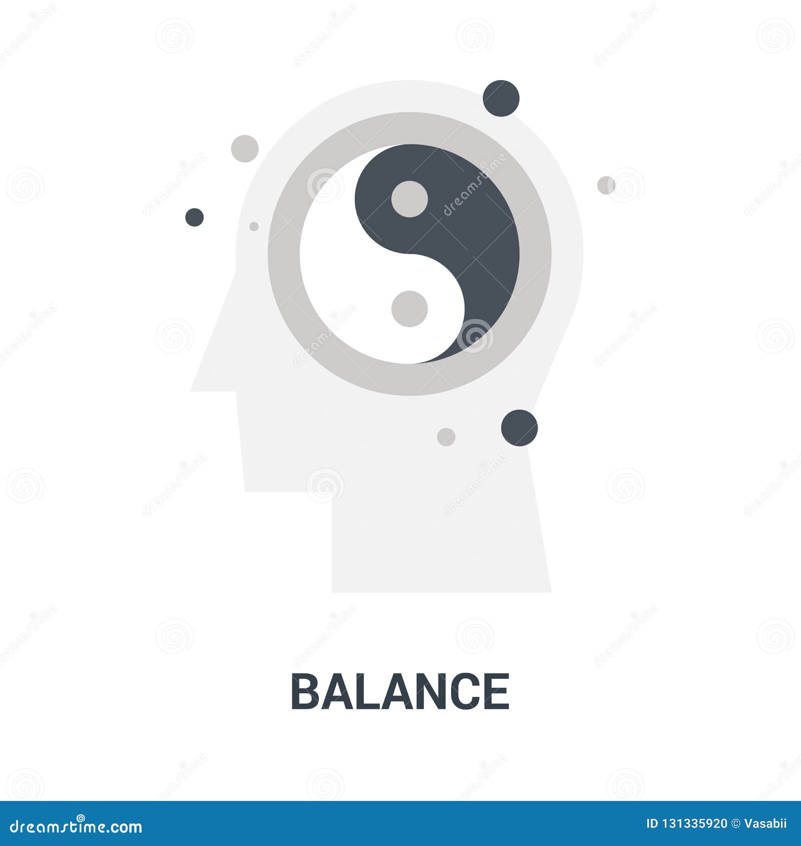 Balance icon concept stock vector. Illustration of mind - 131335920