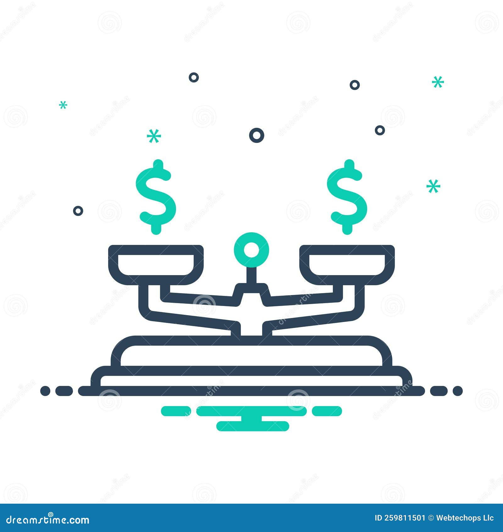 Mix Icon for Balance, Equilibrium and Poise Stock Illustration ...
