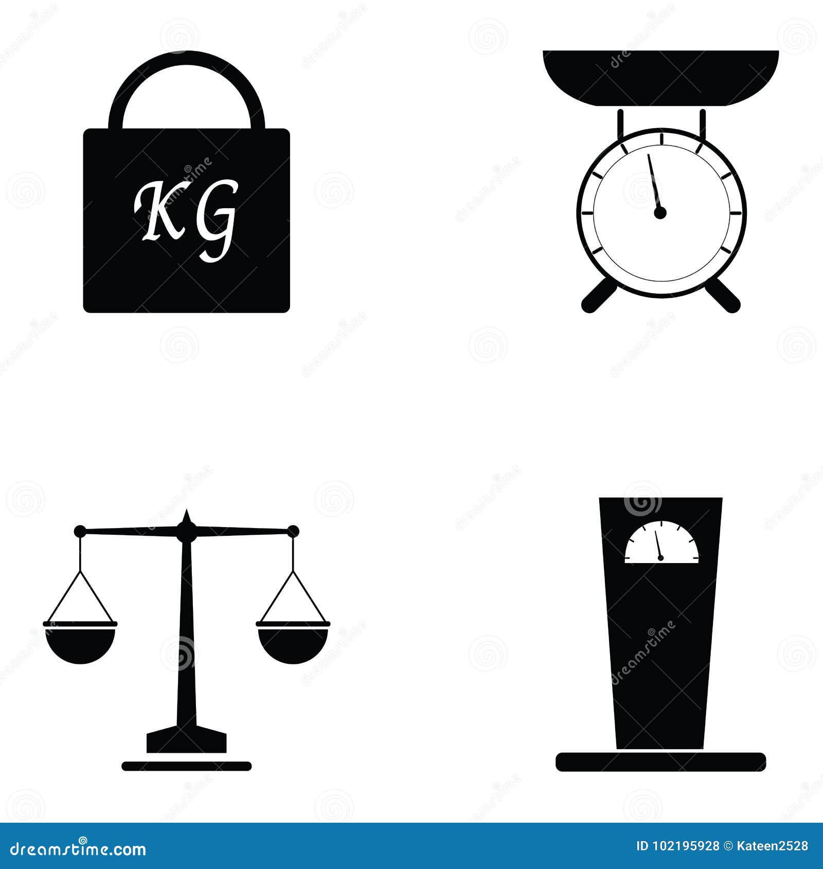 Balance icon set stock vector. Illustration of isolated - 102195928