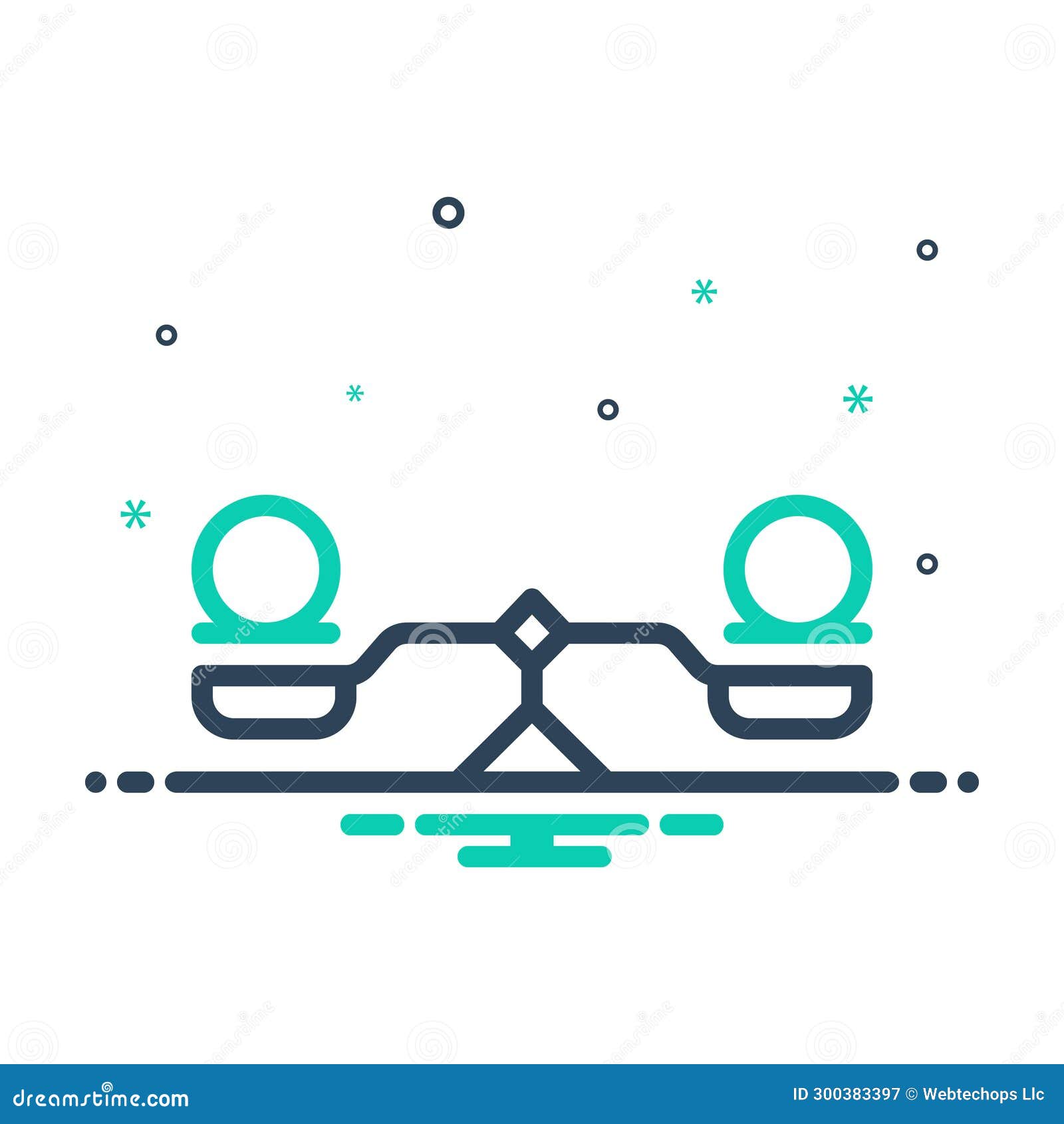 Mix Icon for Balance, Stability and Weight Stock Vector - Illustration ...