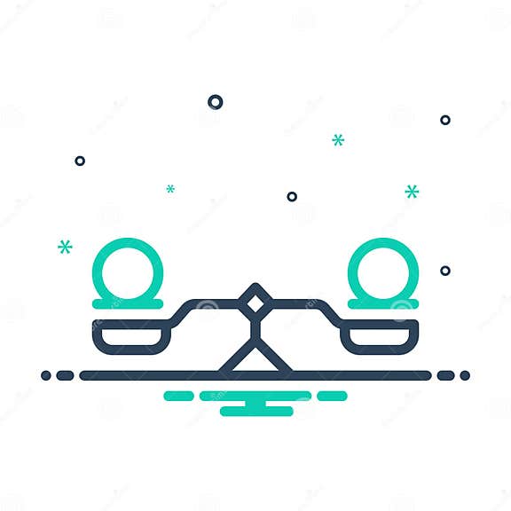 Mix Icon for Balance, Stability and Weight Stock Vector - Illustration ...