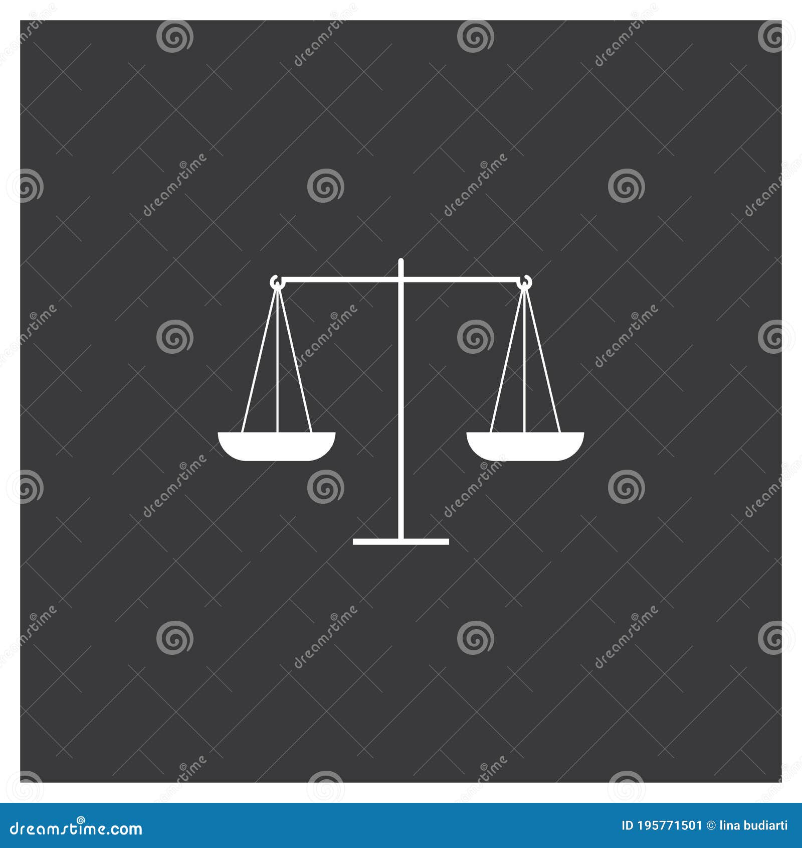 Balance icon stock vector. Illustration of judgment - 195771501