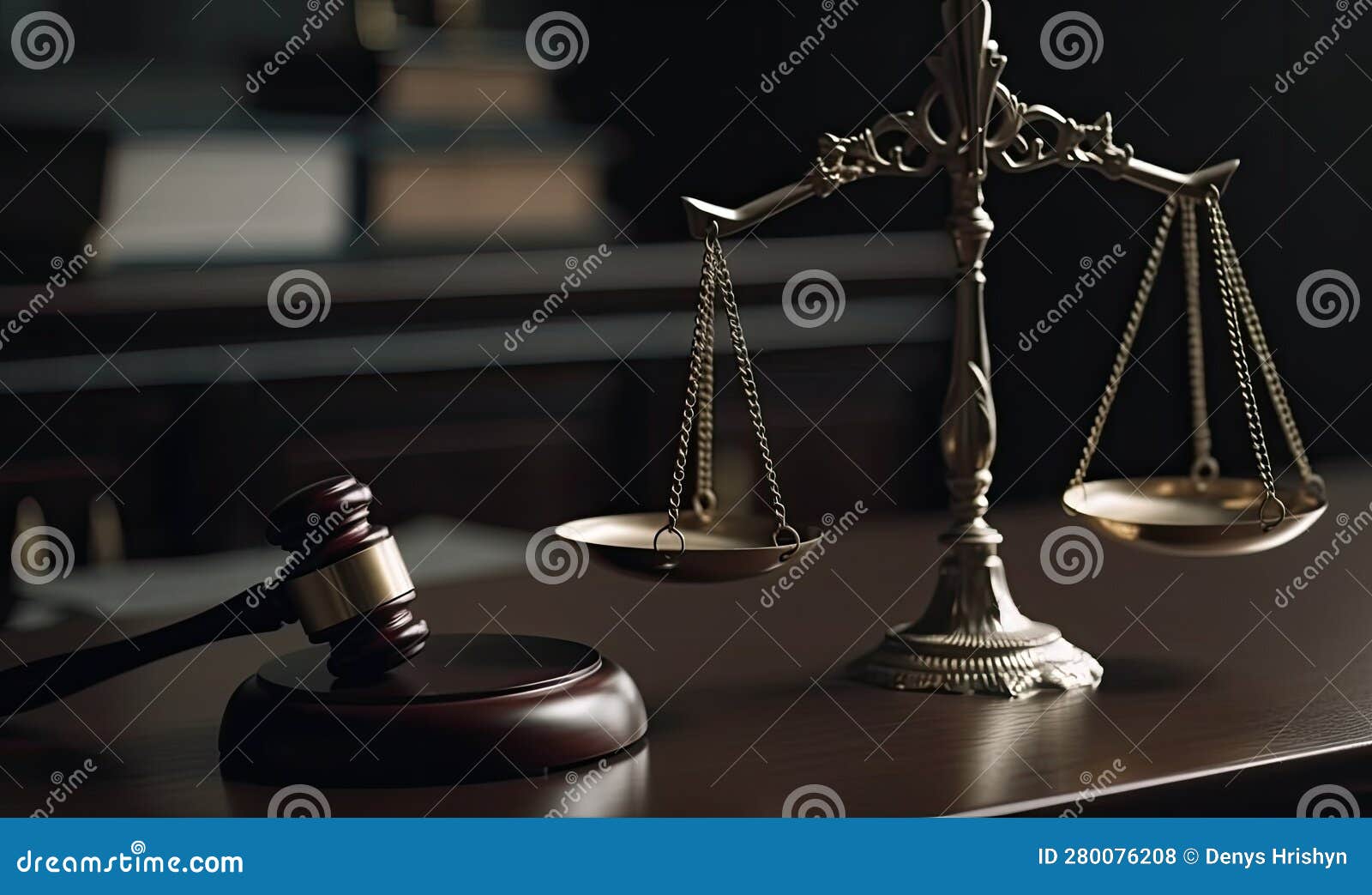 The Balance of Justice Gavel and Scales in Action Creating Using ...