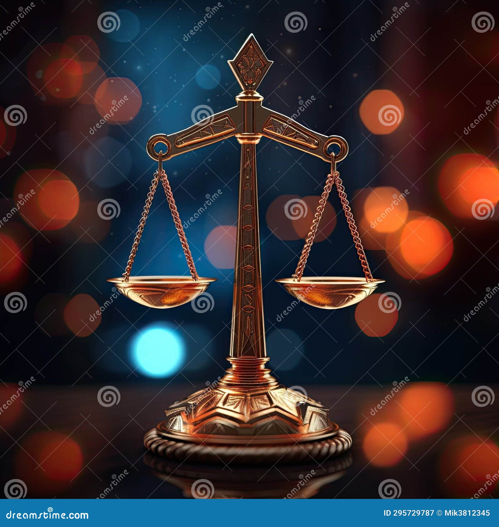 Balance of Justice and Legality Concept. Stock Illustration ...