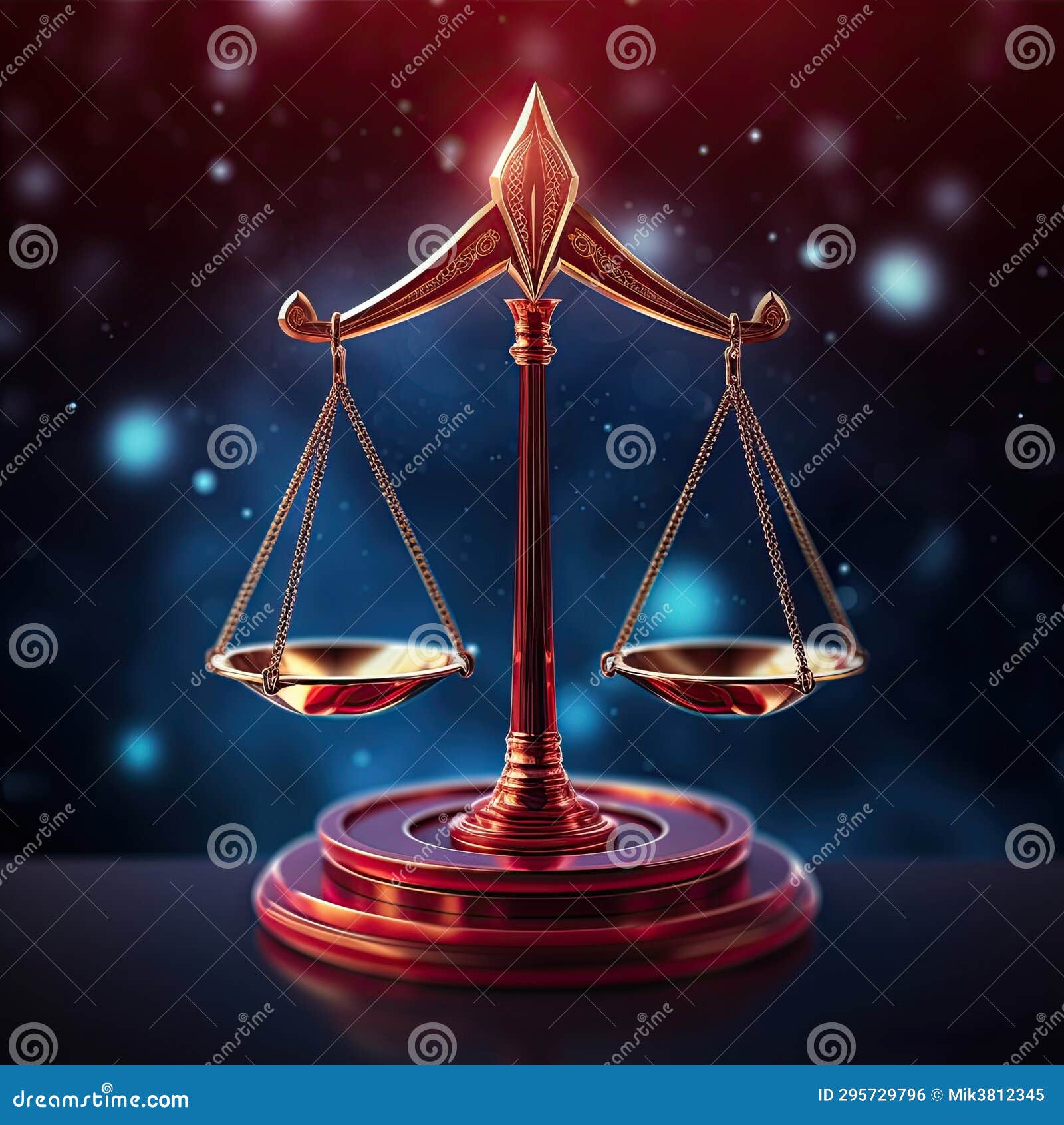 Balance of Justice and Legality Concept. Stock Illustration ...