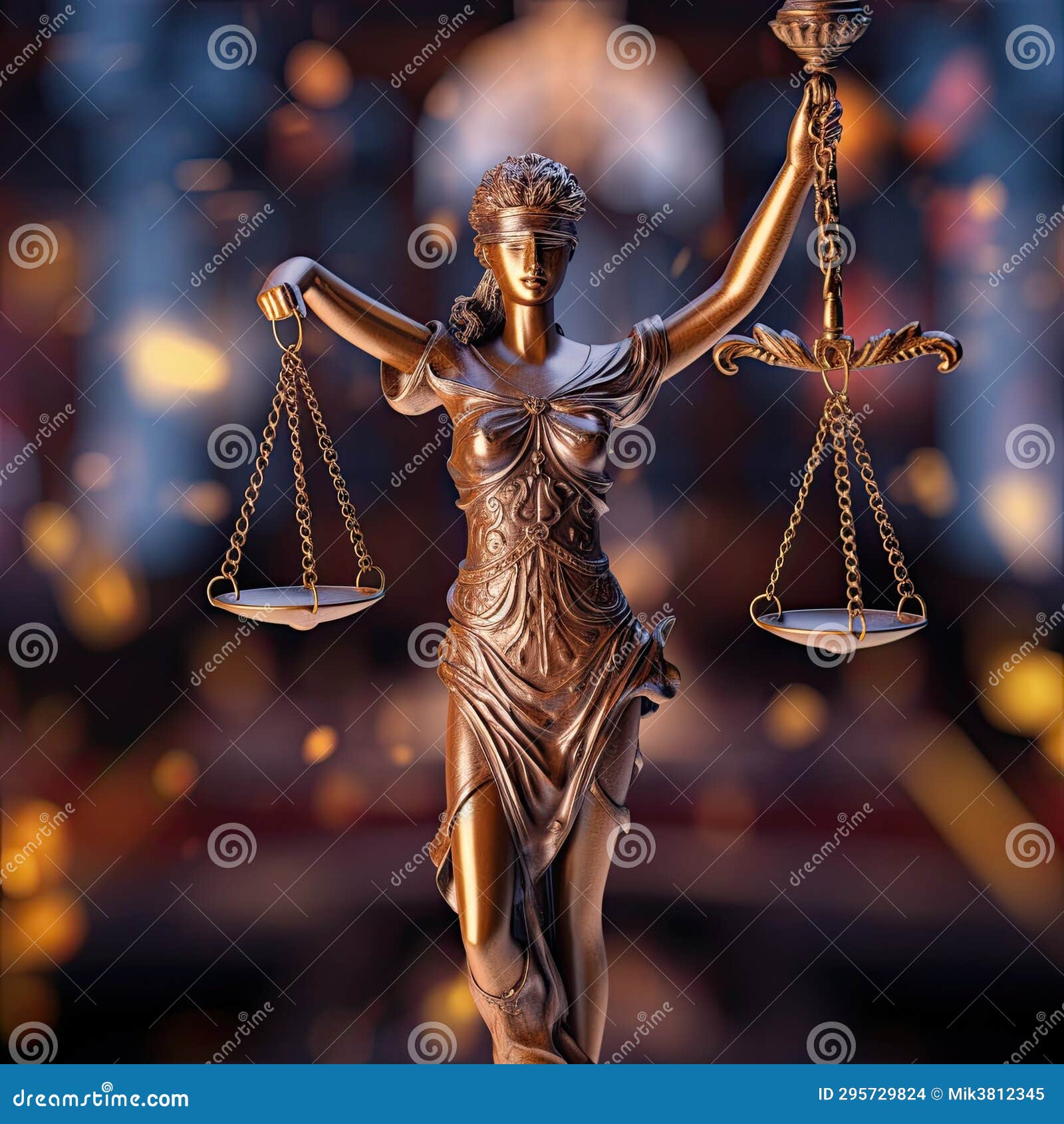 Balance of Justice and Legality Concept. Stock Illustration ...