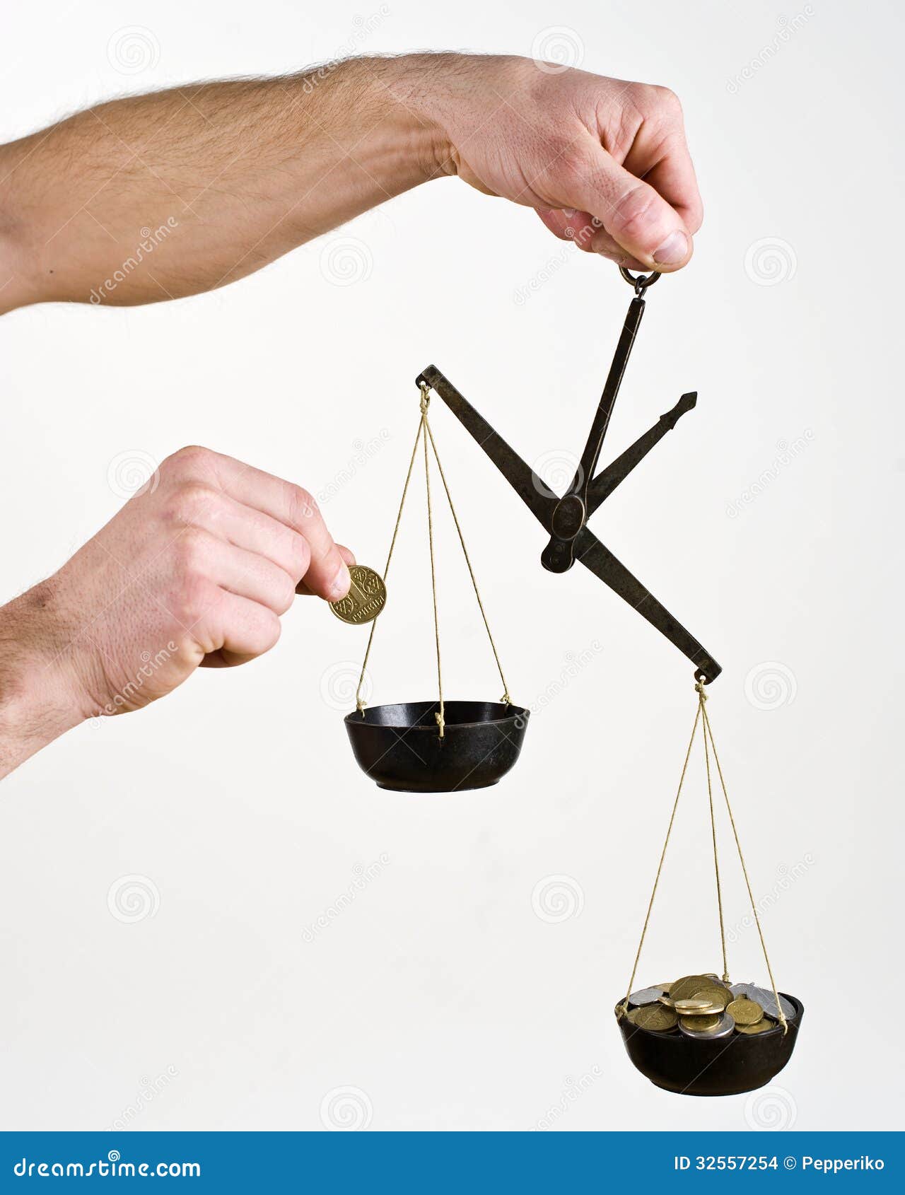 Balance the money stock photo. Image of business, crisis - 32557254