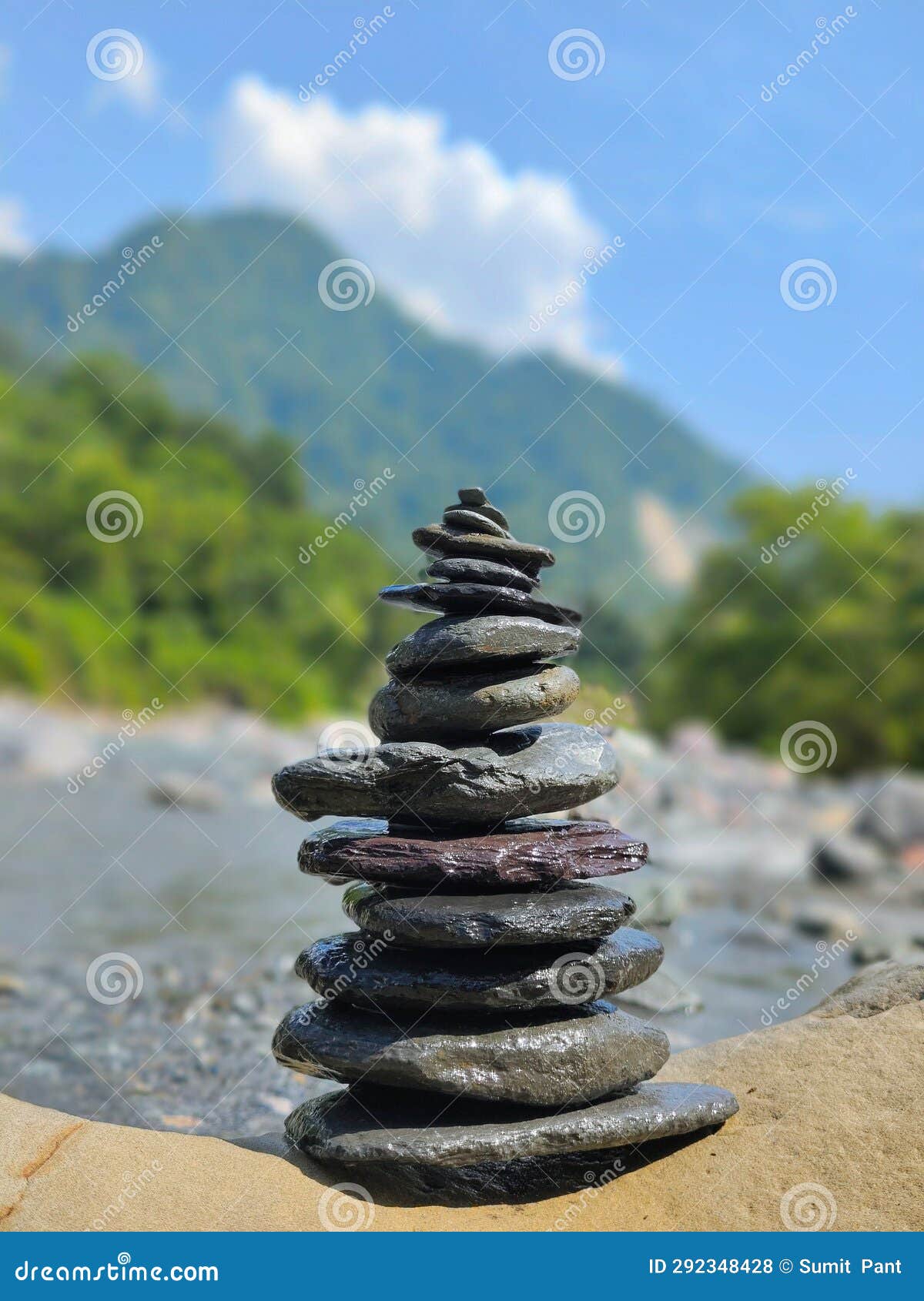 Balance pebble stone stock photo. Image of rock, geology - 292348428
