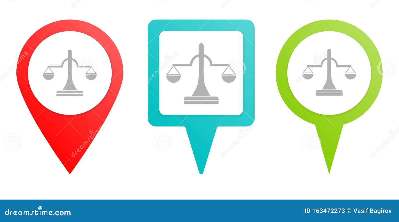 Balance Pin Icon. Multicolor Pin Vector Icon Stock Illustration ...