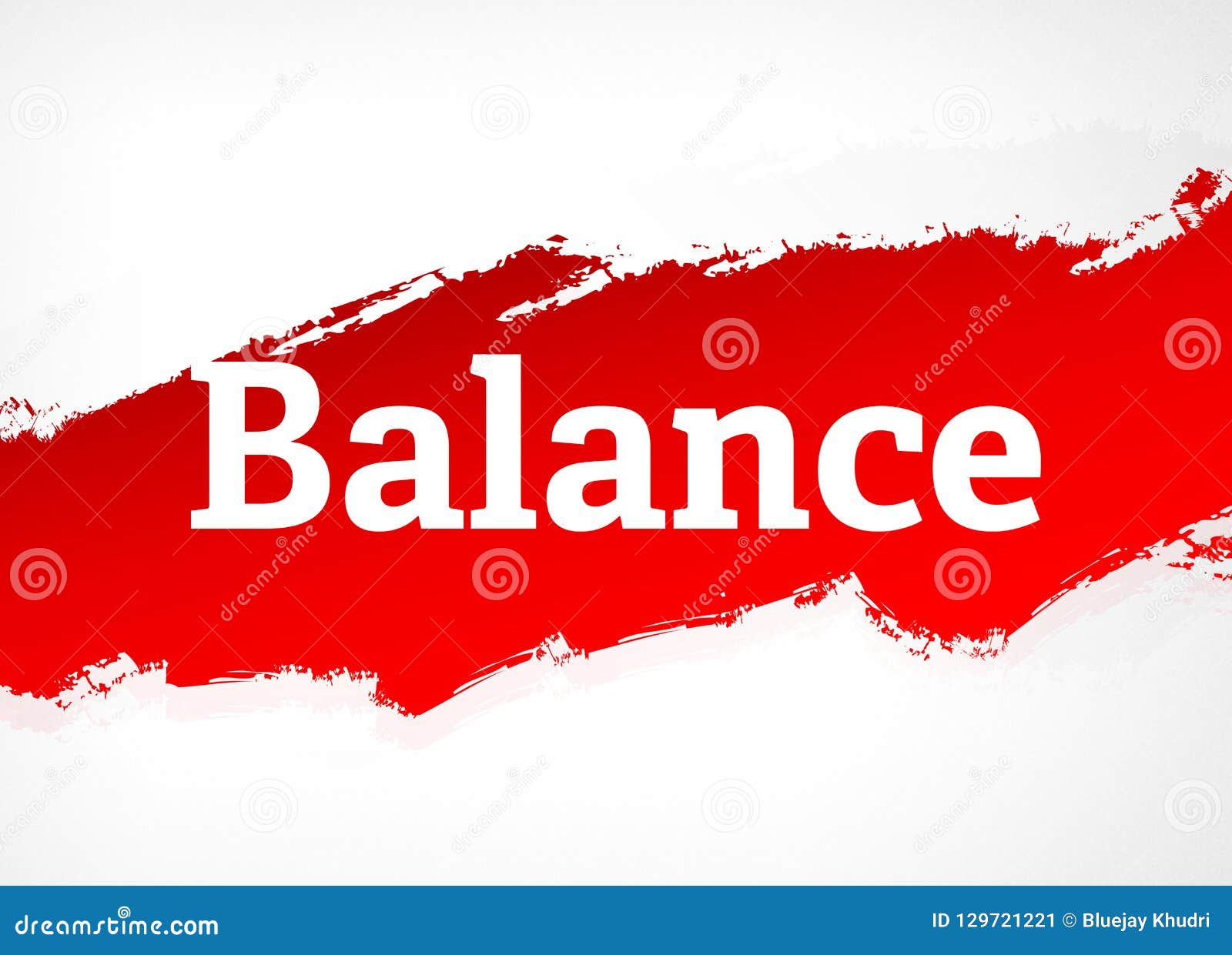 Balance Red Brush Abstract Background Illustration Stock Illustration ...