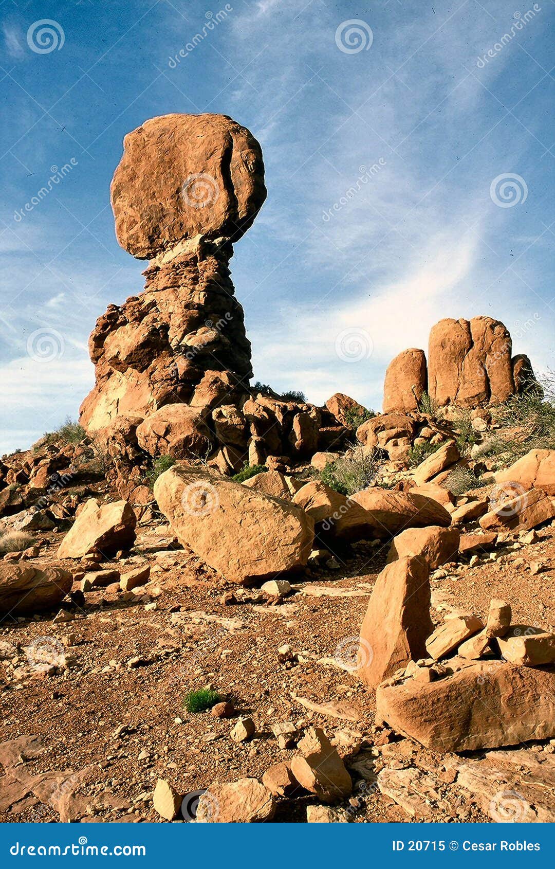 Balance rock stock image. Image of arch, rock, scene, utah - 20715