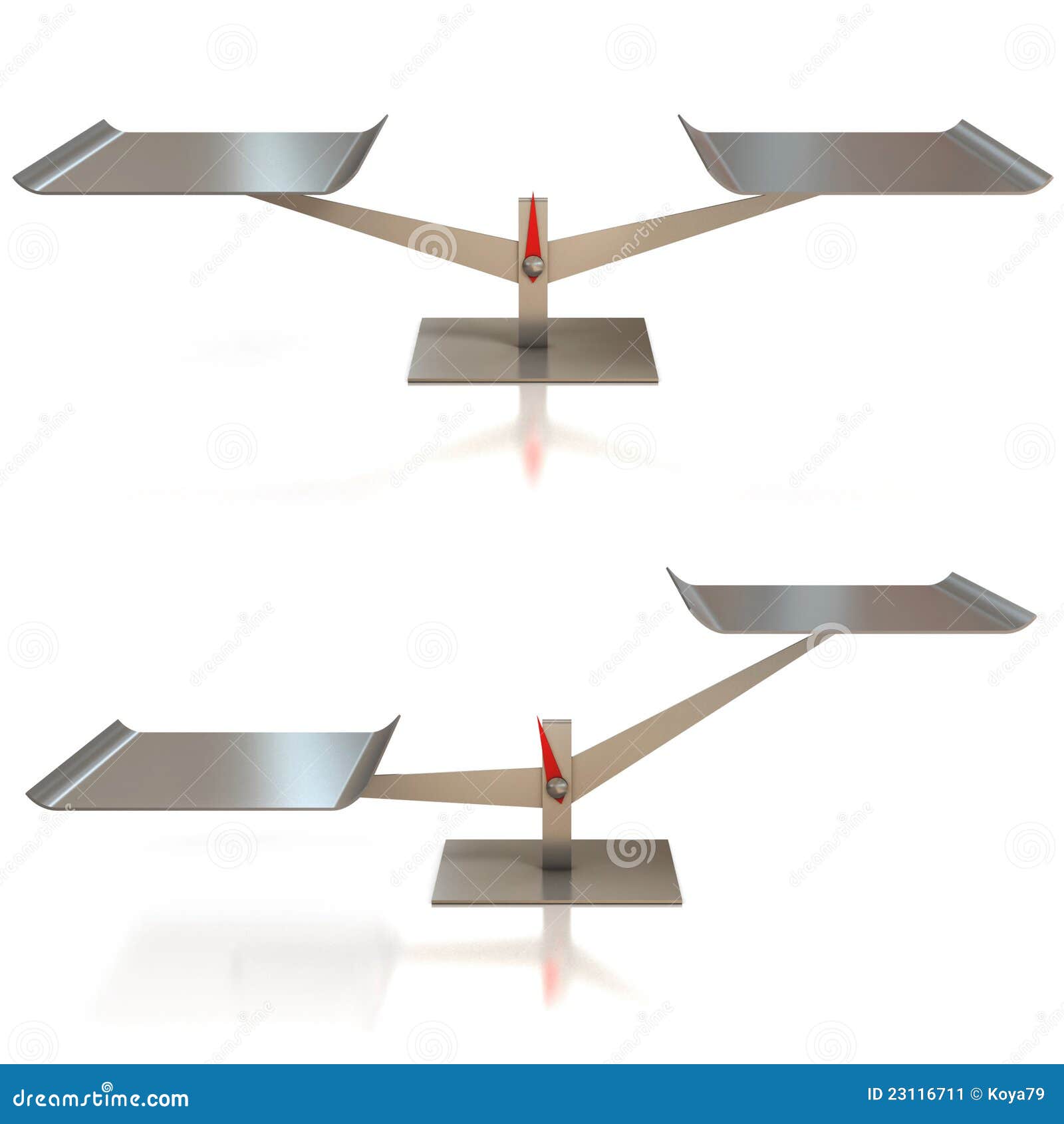 Balance Scale Icon Set. Bowls Of Scales In Balance, An Imbalance Of ...